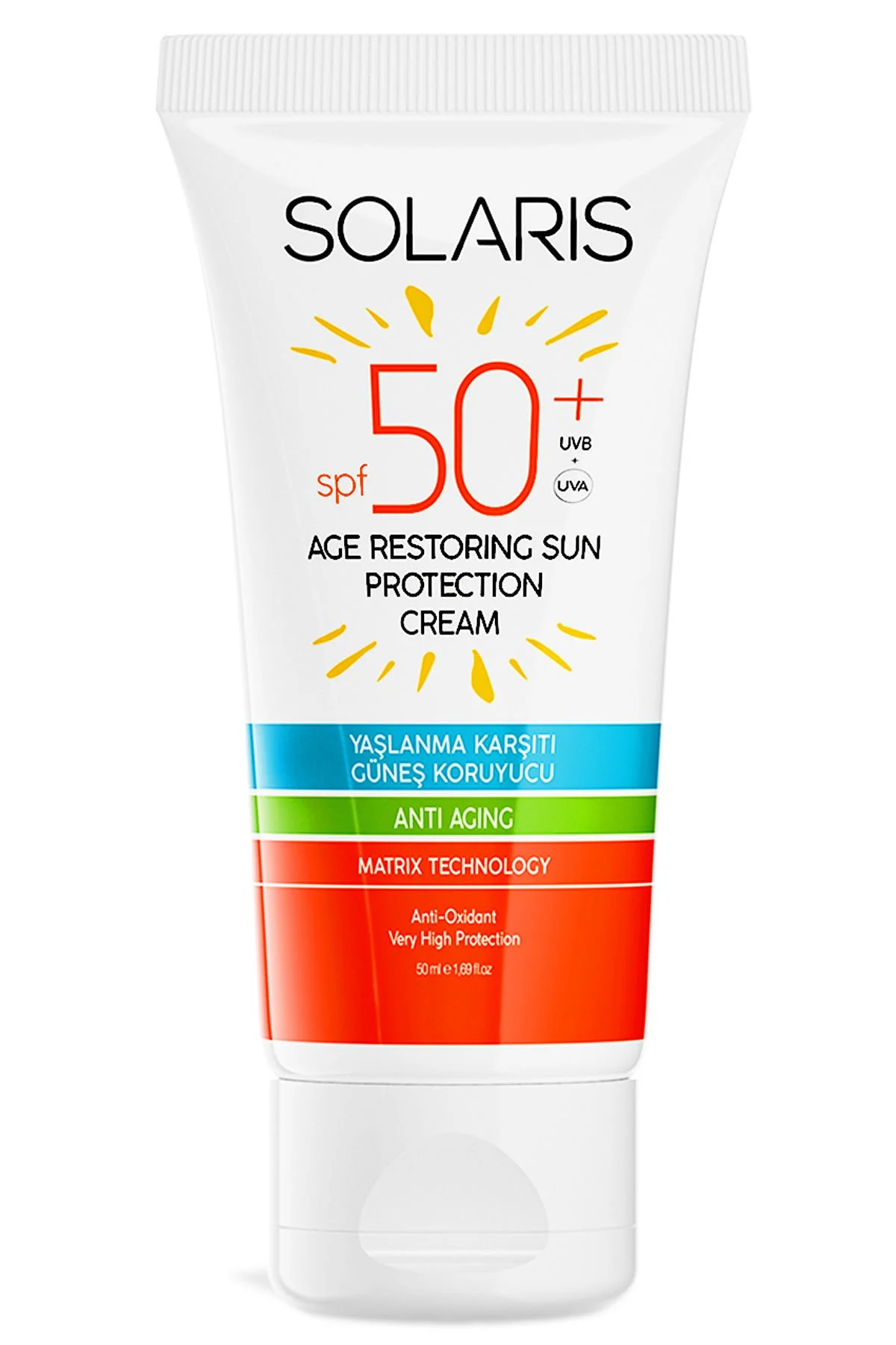 Solaris Sunscreen Anti-Aging SPF 50+ ( 50 ml ) – Solariscosmetics Uk